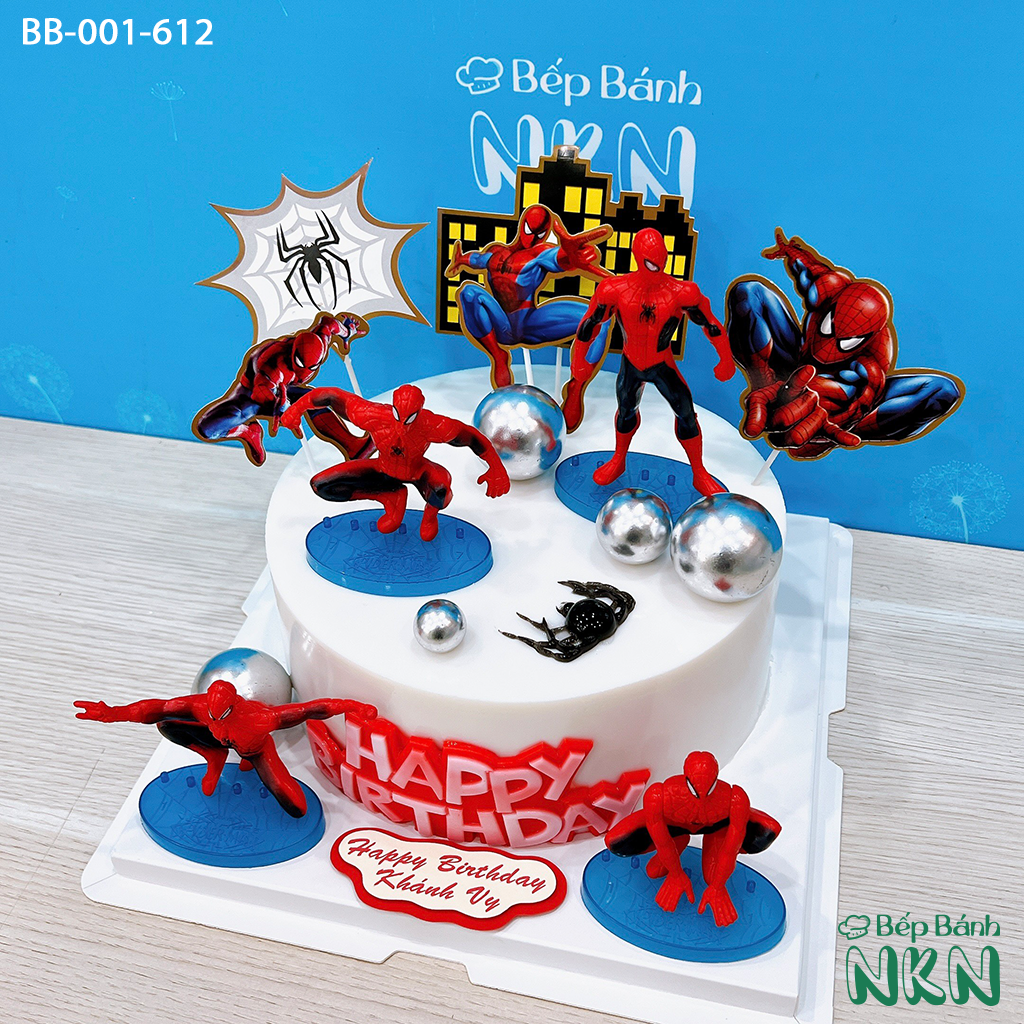 Bánh Sinh Nhật Biệt Đội Spiderman (BB-001-612) – Bếp bánh NKN