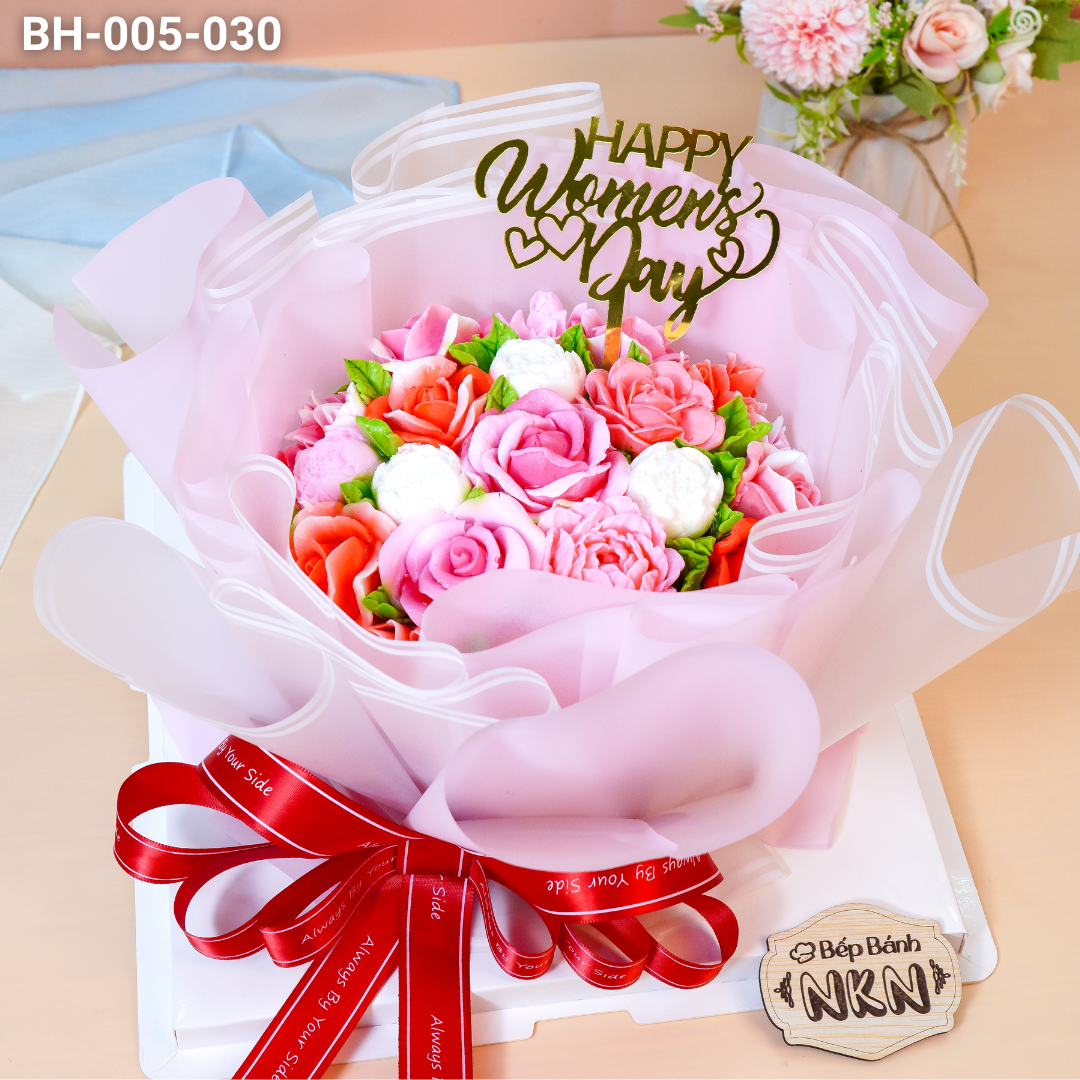 Bánh Bó Hoa Hồng Form Đứng (BH-005-030) – Bếp bánh NKN