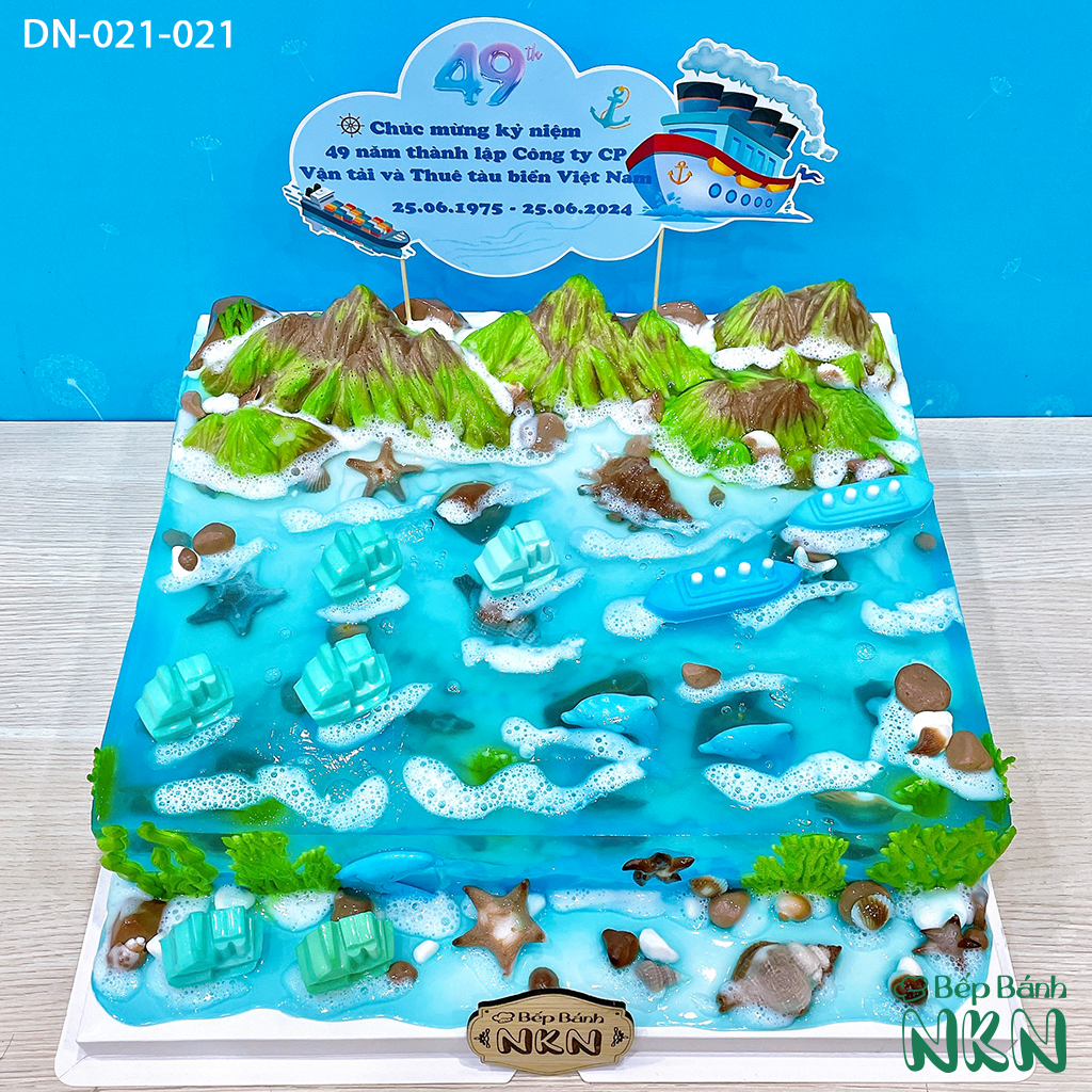 Bánh Kỷ Niệm Thành Lập Công Ty Tàu Biển Theo Yêu Cầu (DN-021-021) – Bếp bánh NKN