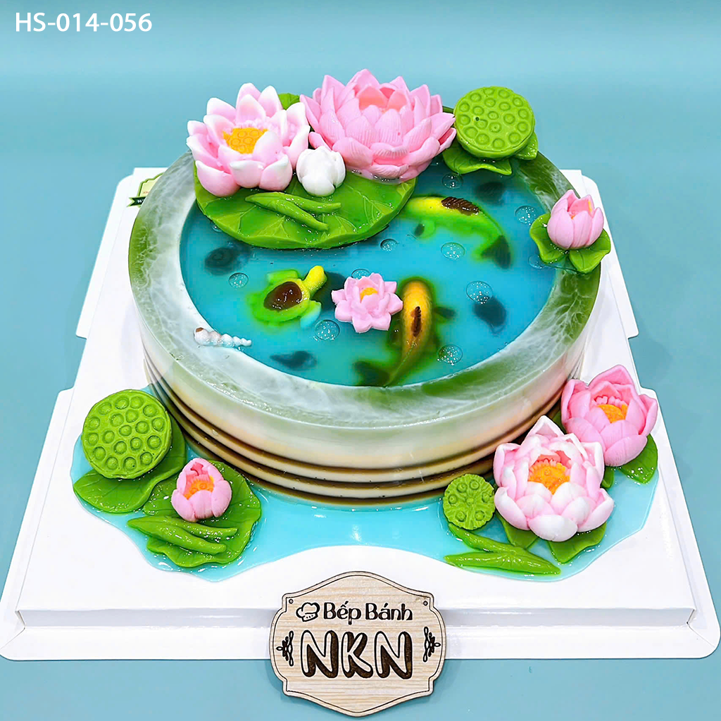 Bánh Cúng Giỗ Hồ Sen Cá Lội (HS-014-056) – Bếp bánh NKN
