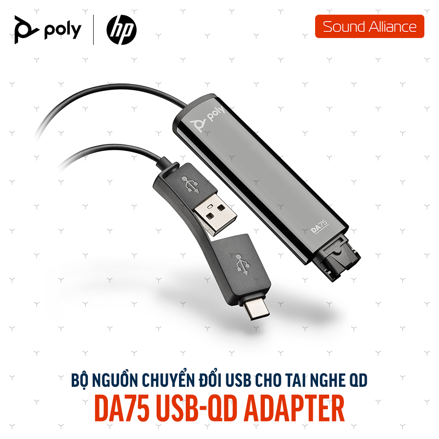 Bộ nguồn cho tai nghe tổng đài Quick Disconnect Poly DA75 (786C6AA ...