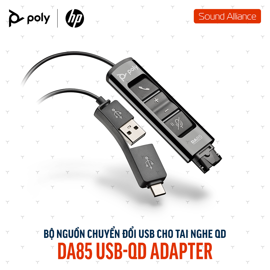 Bộ nguồn cho tai nghe tổng đài Quick Disconnect Poly DA85 (786C7AA ...