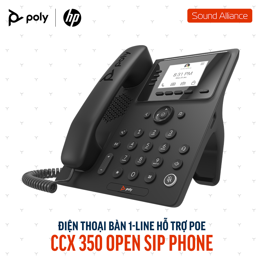 Điện thoại bàn Poly CCX 350 Open SIP Phone (8F3T7AA) – Sound Alliance