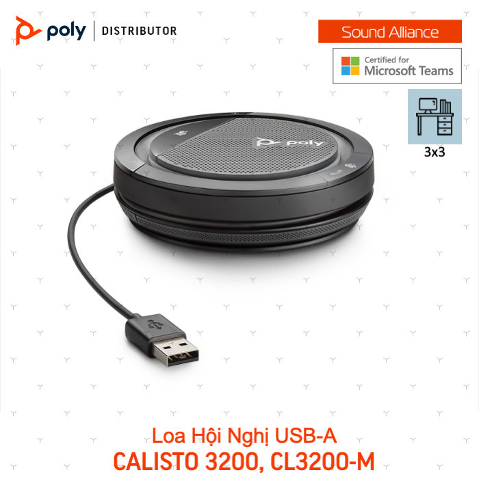 Loa Hội nghị có dây Poly Calisto 3200 – Sound Alliance