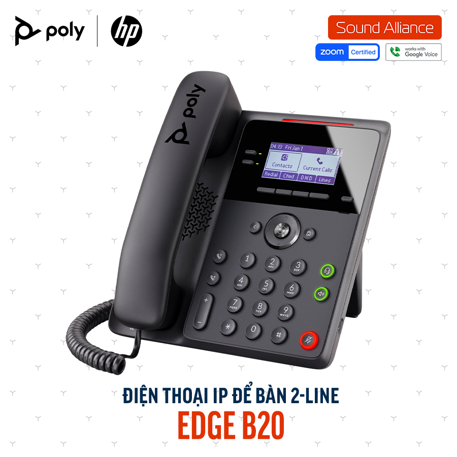 Điện thoại bàn Poly Edge B20 IP Phone (82M83AA) – Sound Alliance