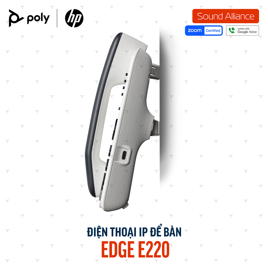 Điện thoại bàn Poly Edge E220 IP Phone (82M87AA) – Sound Alliance