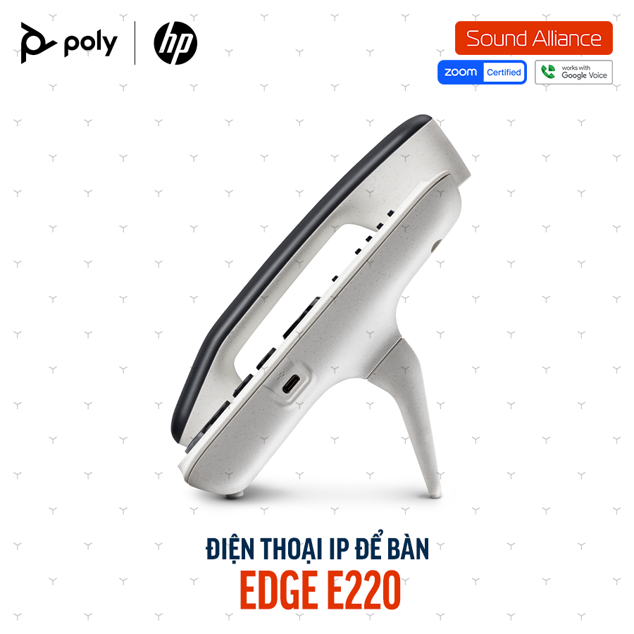 Điện thoại bàn Poly Edge E220 IP Phone (82M87AA) – Sound Alliance