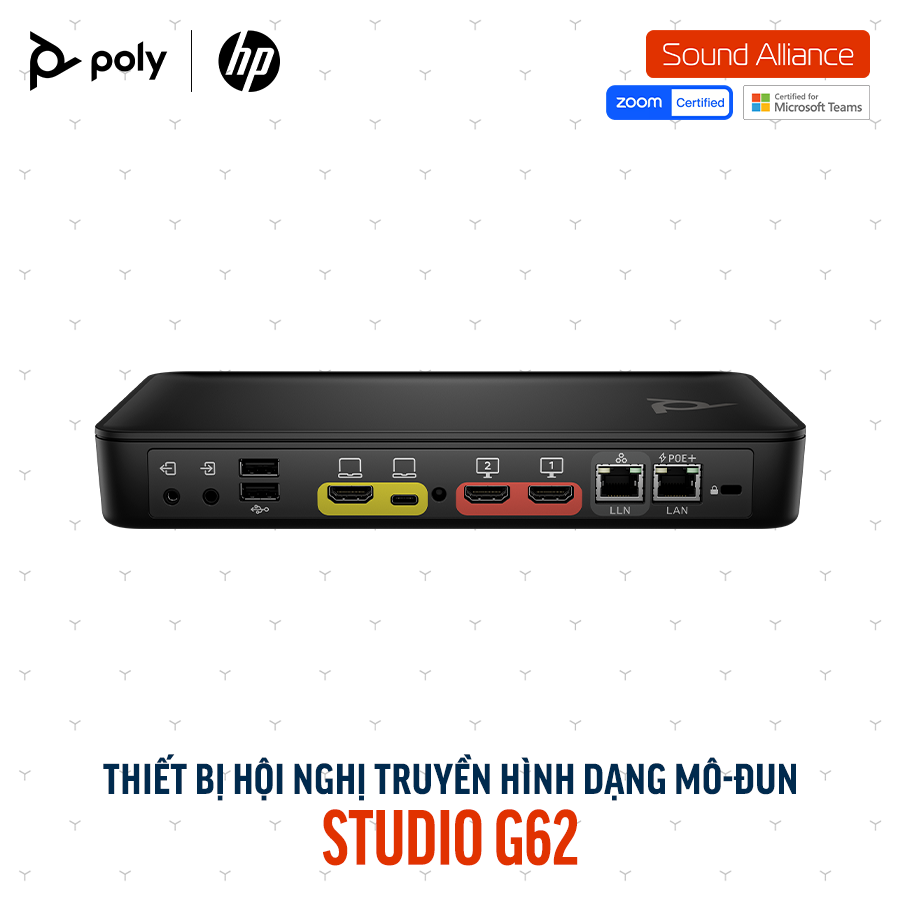 Thiết bị hội nghị truyền hình Modular HP Poly Studio G62 (99T09AA) – Sound Alliance