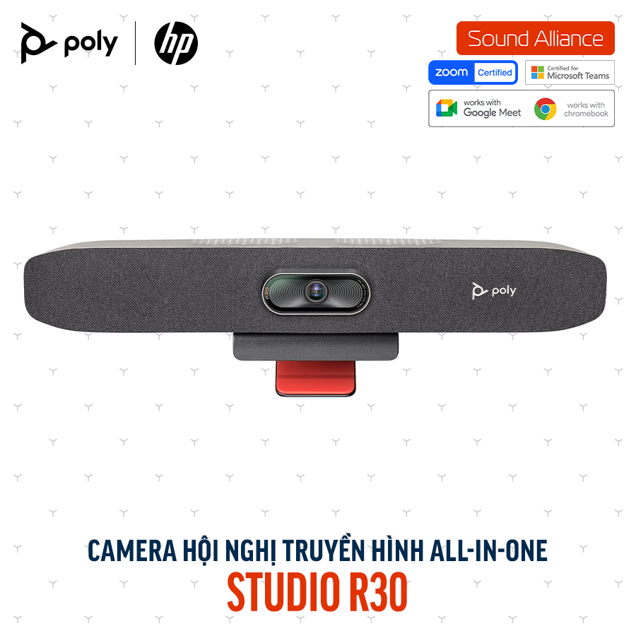 Camera hội nghị truyền hình Poly Studio R30 (842D2AA#ABB) – Sound Alliance