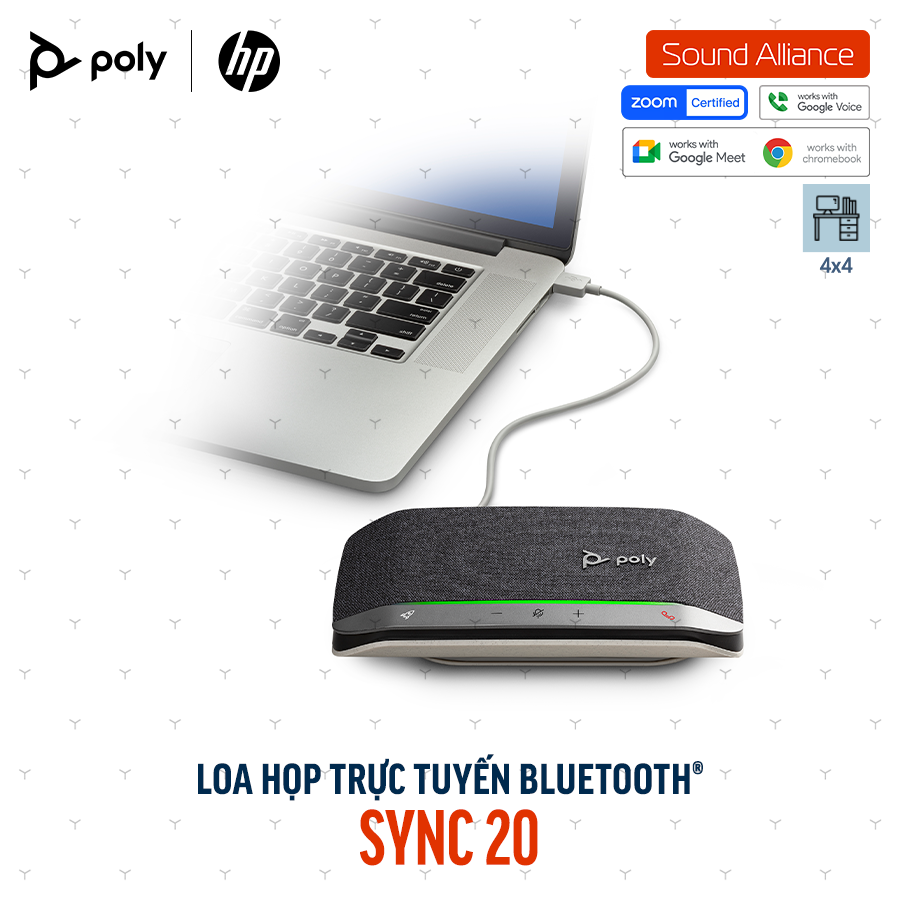 Loa Hội nghị Bluetooth Poly Sync 20 Microsoft Teams (772C8AA) – Sound ...