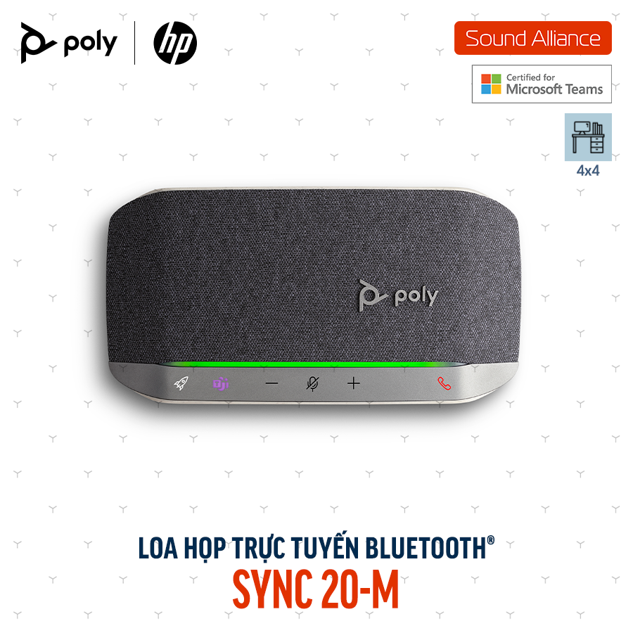 Loa Hội nghị Bluetooth Poly Sync 20 Microsoft Teams (772C8AA) – Sound ...