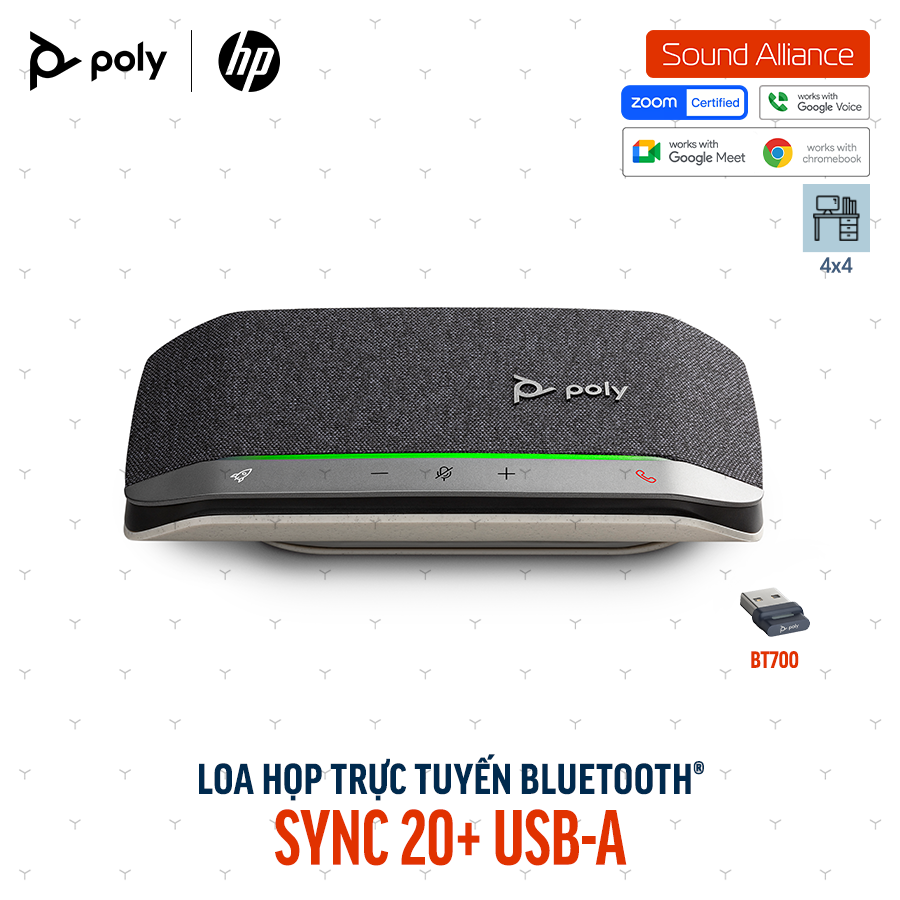 Loa Hội nghị Bluetooth Poly Sync 20+ (772C6AA) – Sound Alliance