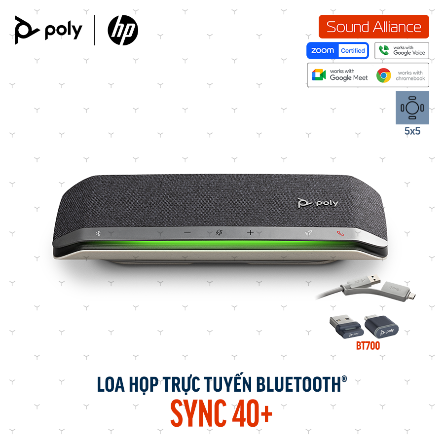 Loa Hội nghị Bluetooth Poly Sync 40+ (772C5AA) – Sound Alliance