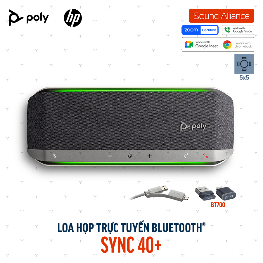 Loa Hội nghị Bluetooth Poly Sync 40+ (772C5AA) – Sound Alliance