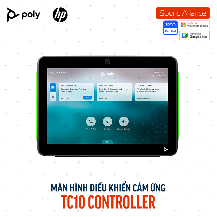 Màn hình điều khiển cảm ứng Poly TC10 (875K5AA) – Sound Alliance