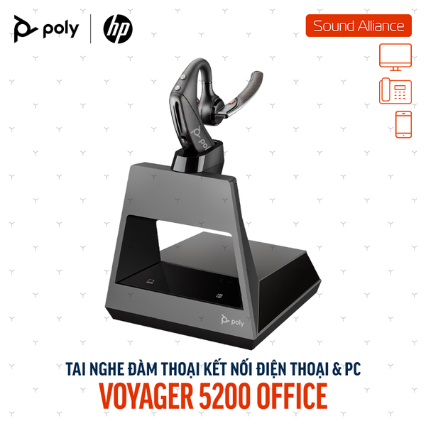 Tai nghe đàm thoại Poly Voyager 5200 Office (8R711AA#UUF) – Sound Alliance