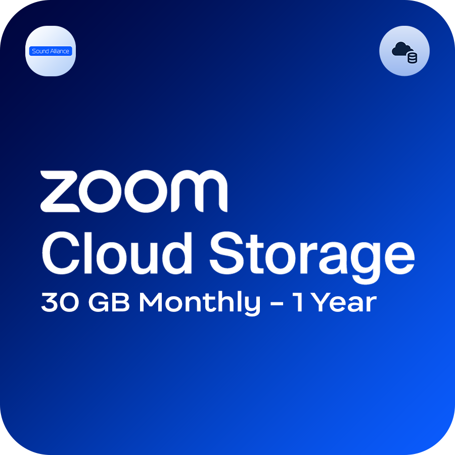Bản quyền mở rộng lưu trữ Zoom Cloud Recording 30 GB – Sound Alliance