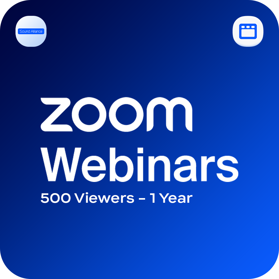 Bản quyền nâng cấp bổ sung Zoom Webinars 500 – Sound Alliance