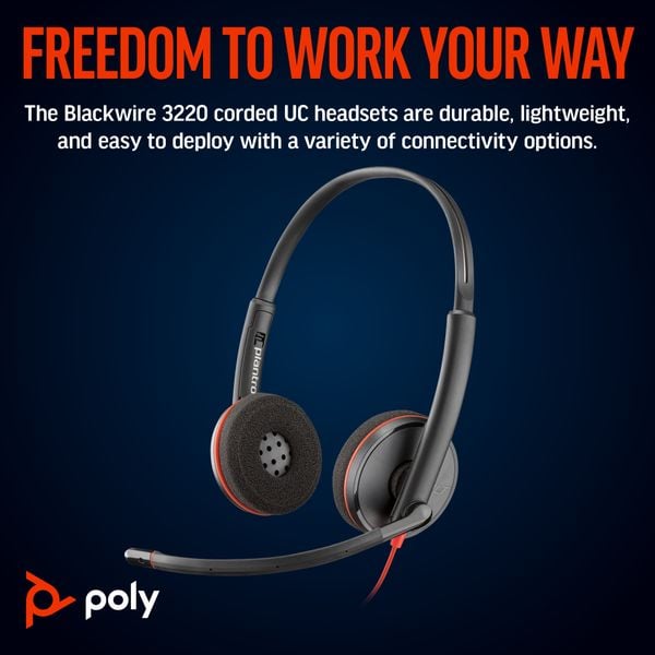 Tai nghe USB Plantronics Blackwire 3220, C3220