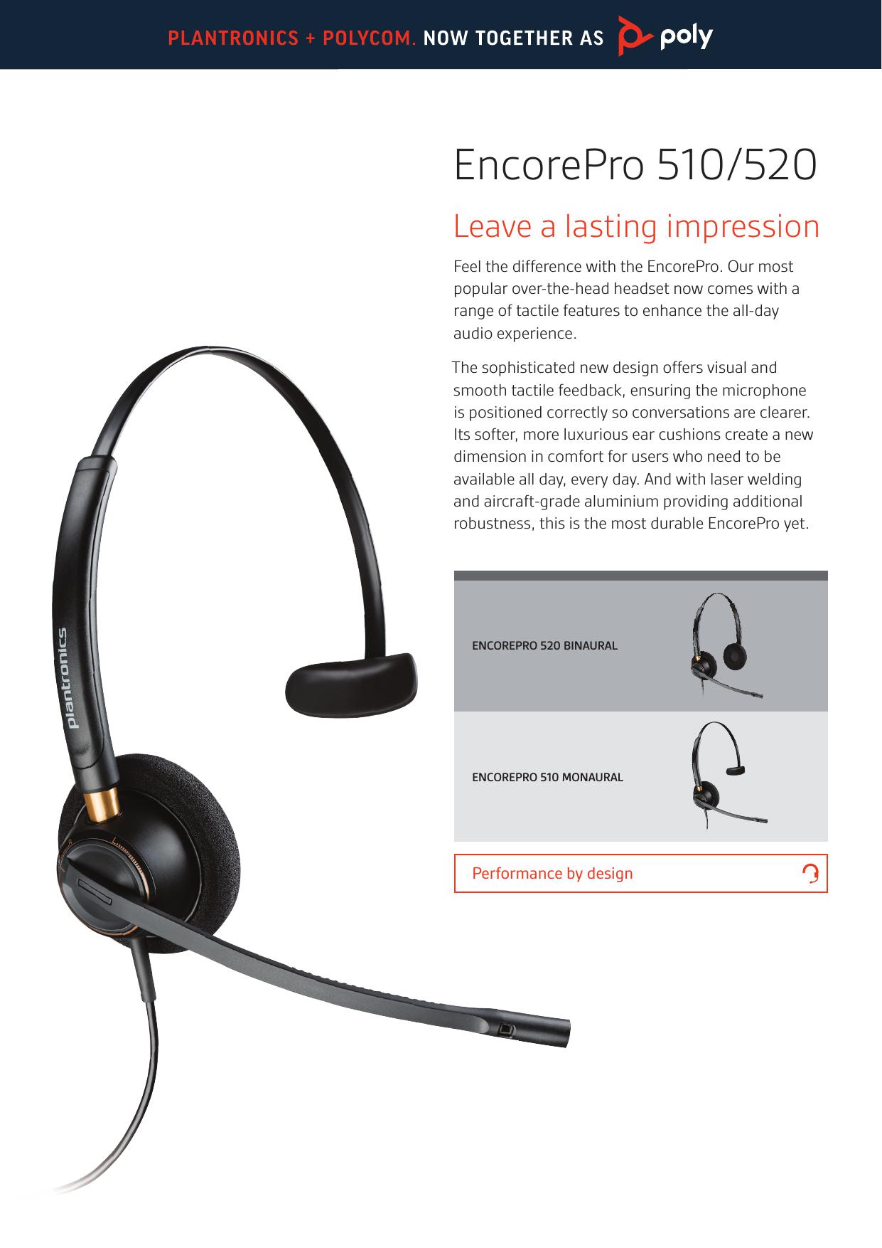 Tai nghe tổng đài điện thoại Plantronics EncorePro HW510