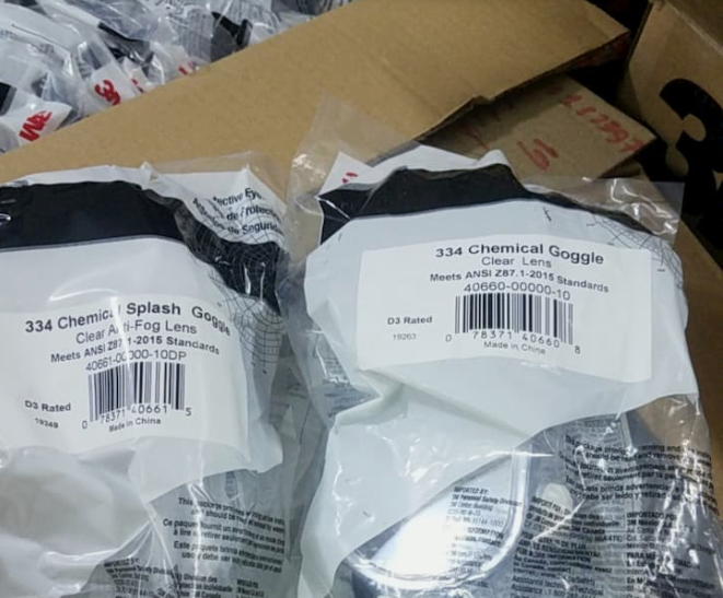 Kính chống hoá chất 3M 334 – BẢO HỘ GIÁ SỈ