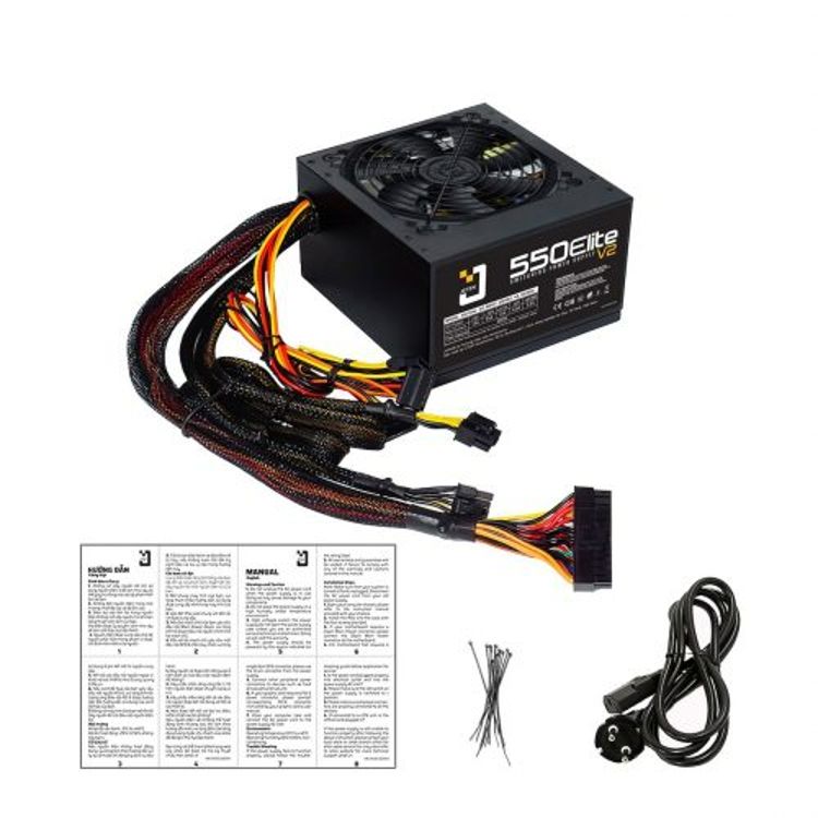 Nguồn máy tính JETEK 550 Elite (550W)– Vinh Hiển Lộc Tài Computer