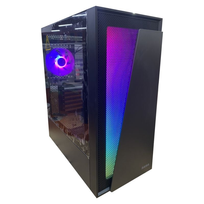 Thùng máy tính | Case Sama 3705 Black – 1 FAN ARGB– Vinh Hiển Lộc Tài ...