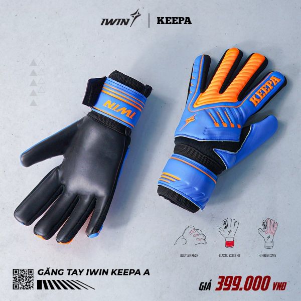 Găng tay iwin Keepa A - Xanh Cam – INTERSOCCERVN