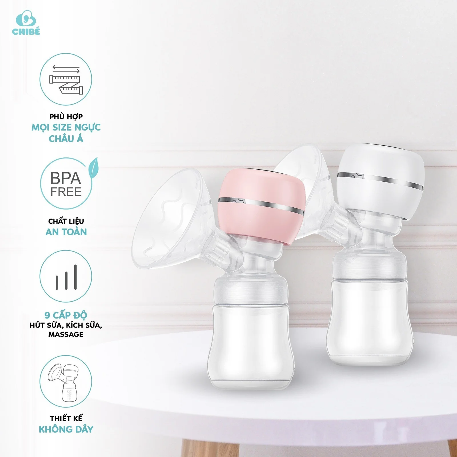 Máy hút sữa không dây chi bé Chibé Momi 3 CB025 – Coolmom - Mẹ tròn ...
