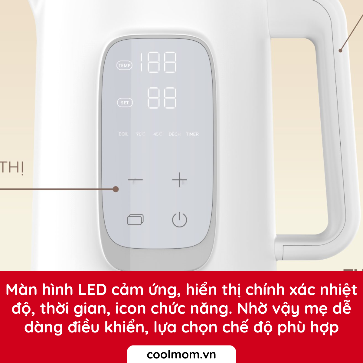 Bình đun nước Moaz BéBé MB-070 – Coolmom - Mẹ tròn, con vuông