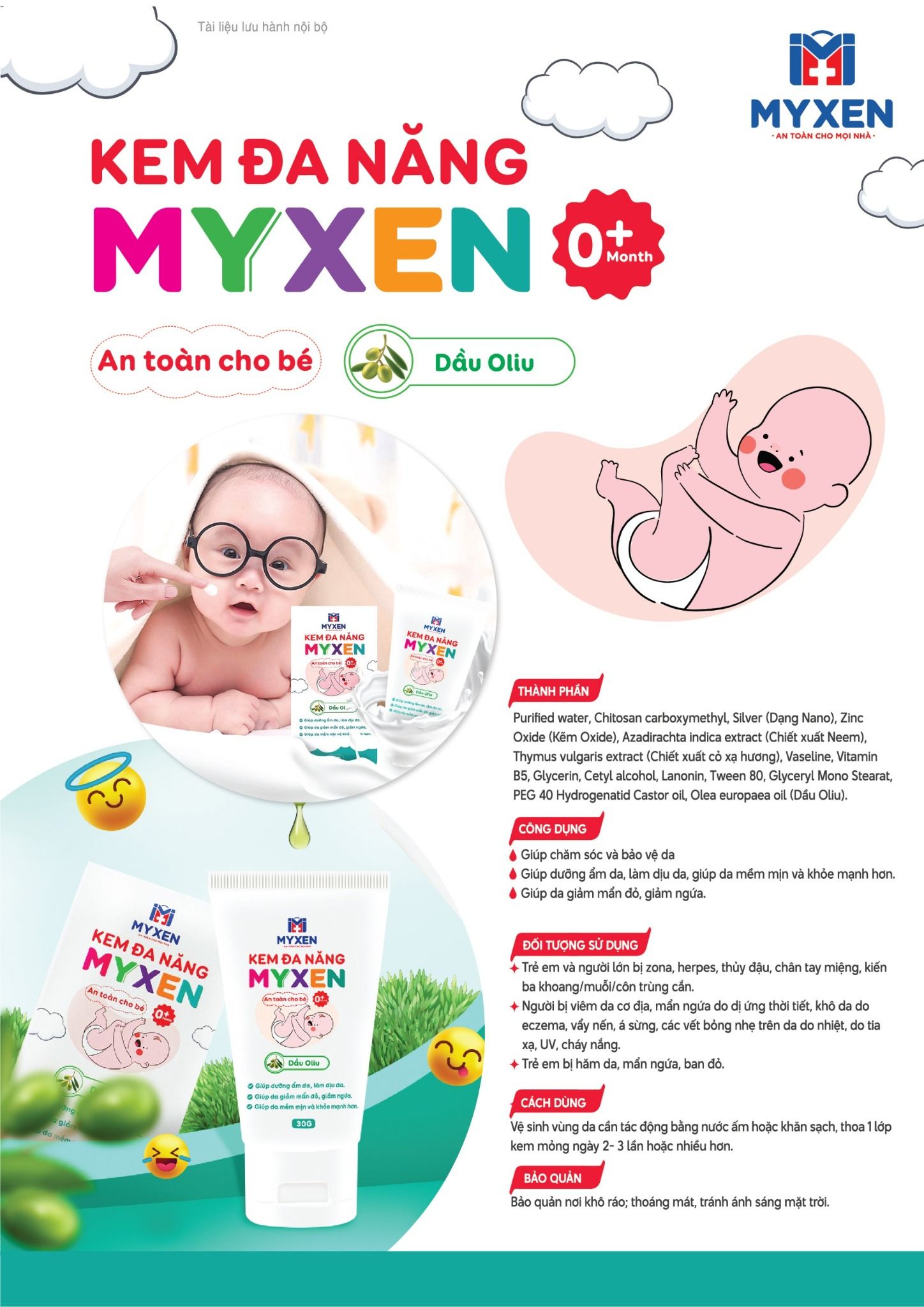 Kem đa năng MYXEN KDN-01 – Coolmom - Mẹ tròn, con vuông