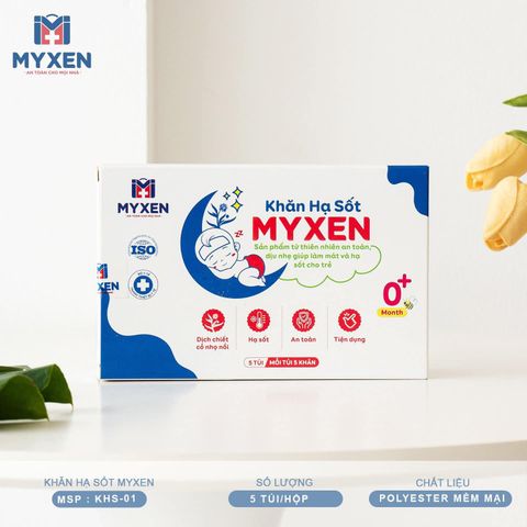 Khăn hạ sốt MYXEN KHS-01 – Coolmom - Mẹ tròn, con vuông