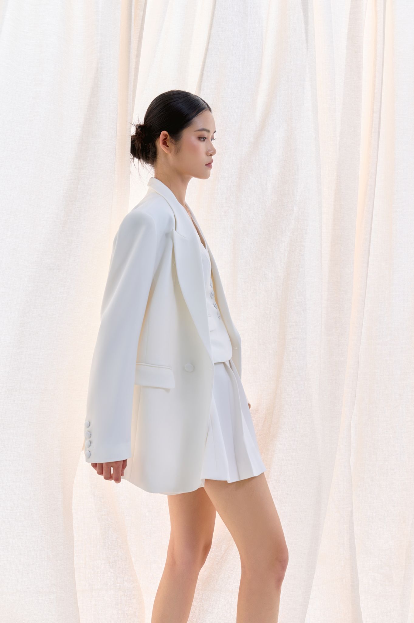 Mega Blazer - White – esther studios