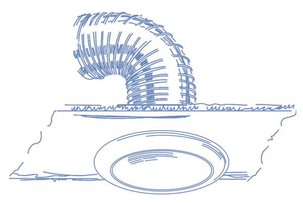Cửa gió kim loại dạng đĩa lõm - điều chỉnh lưu lượng - VMBR - Blauberg