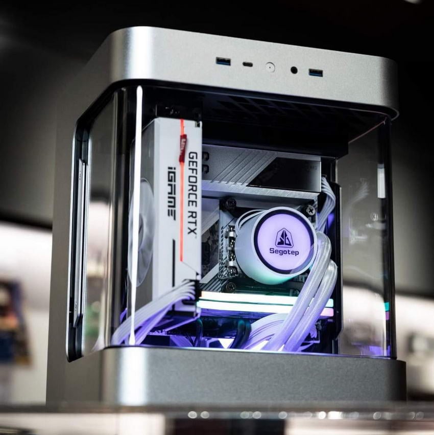 Vỏ Case máy tính Segotep Slath Mini ITX (Mini Tower/Màu Bạc)