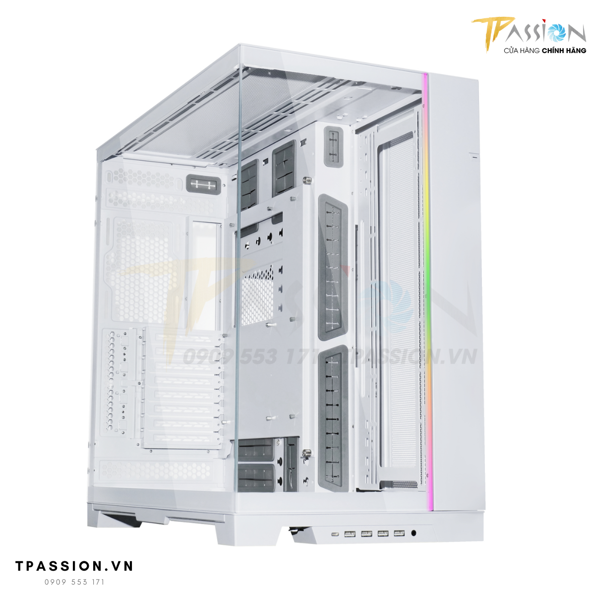 Vỏ case máy tính Lian Li O11 Dynamic EVO XL Black / White Trắng - O11D
