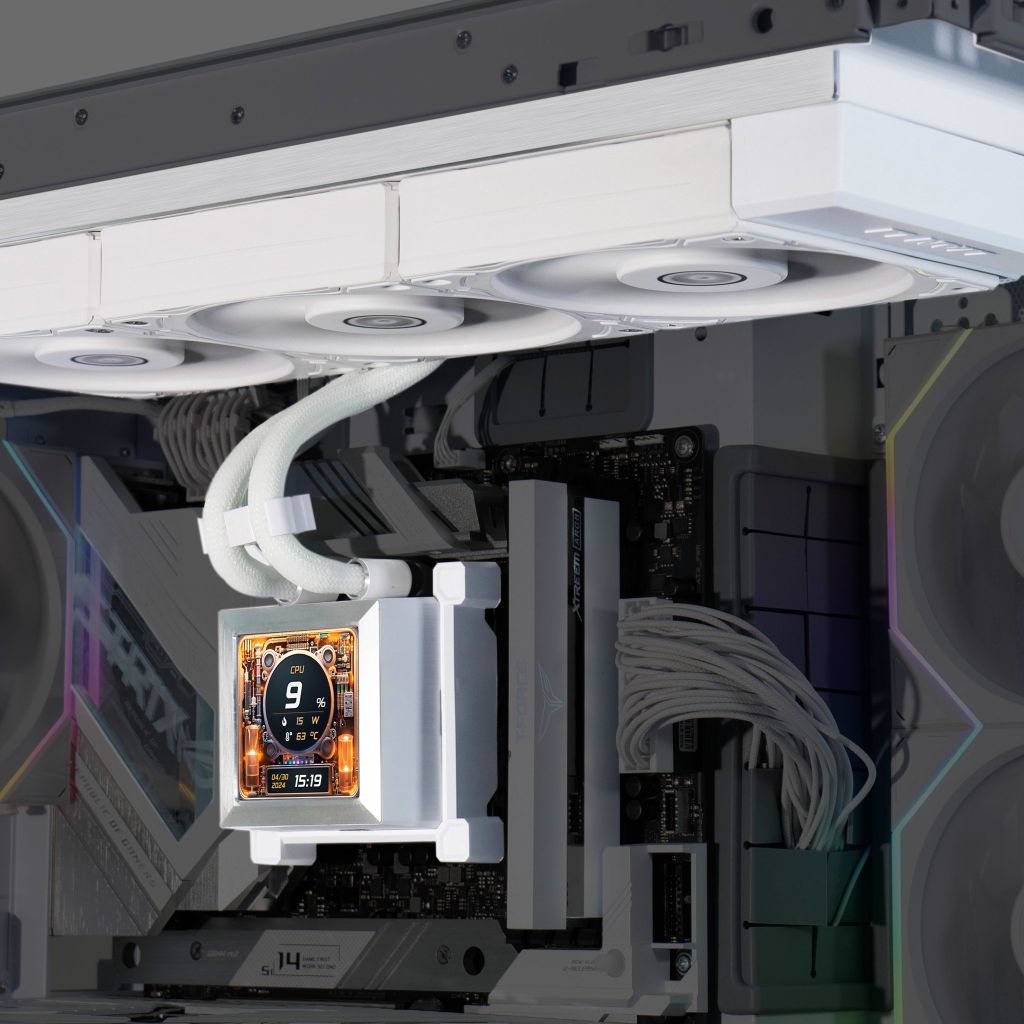 Tản nhiệt nước AIO Lian Li HYDROSHIFT LCD 360S - WHITE - KHÔNG LED (HS