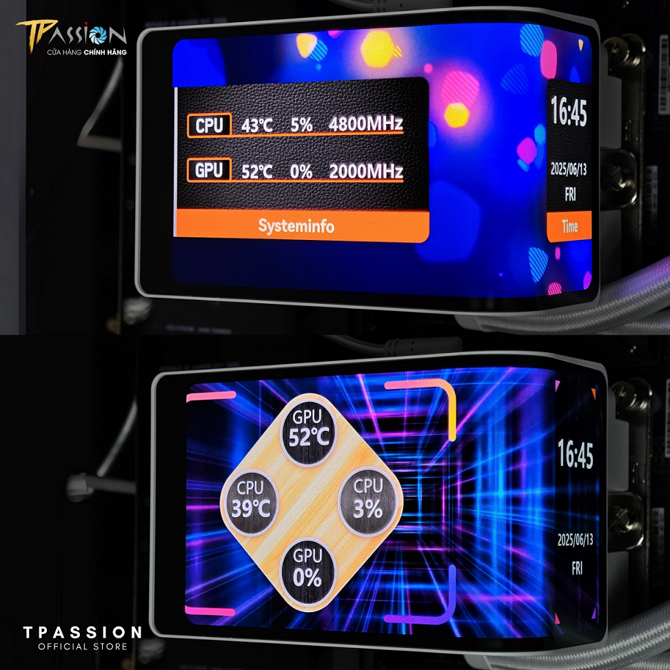 Tản nhiệt nước AIO THERMALRIGHT WONDER VISION LCD 360 UB ARGB - BLACK