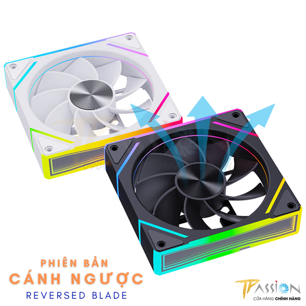 Quạt Fan case 12cm MAGIC SNOWMAN F-125 LED ARGB BLACK / WHITE