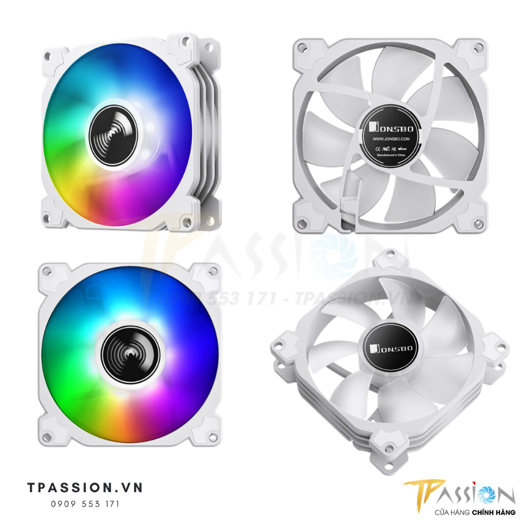 Quạt Fan Case 9cm JONSBO FR - 925 ARGB LED - Chính hãng, tản nhiệt tốc