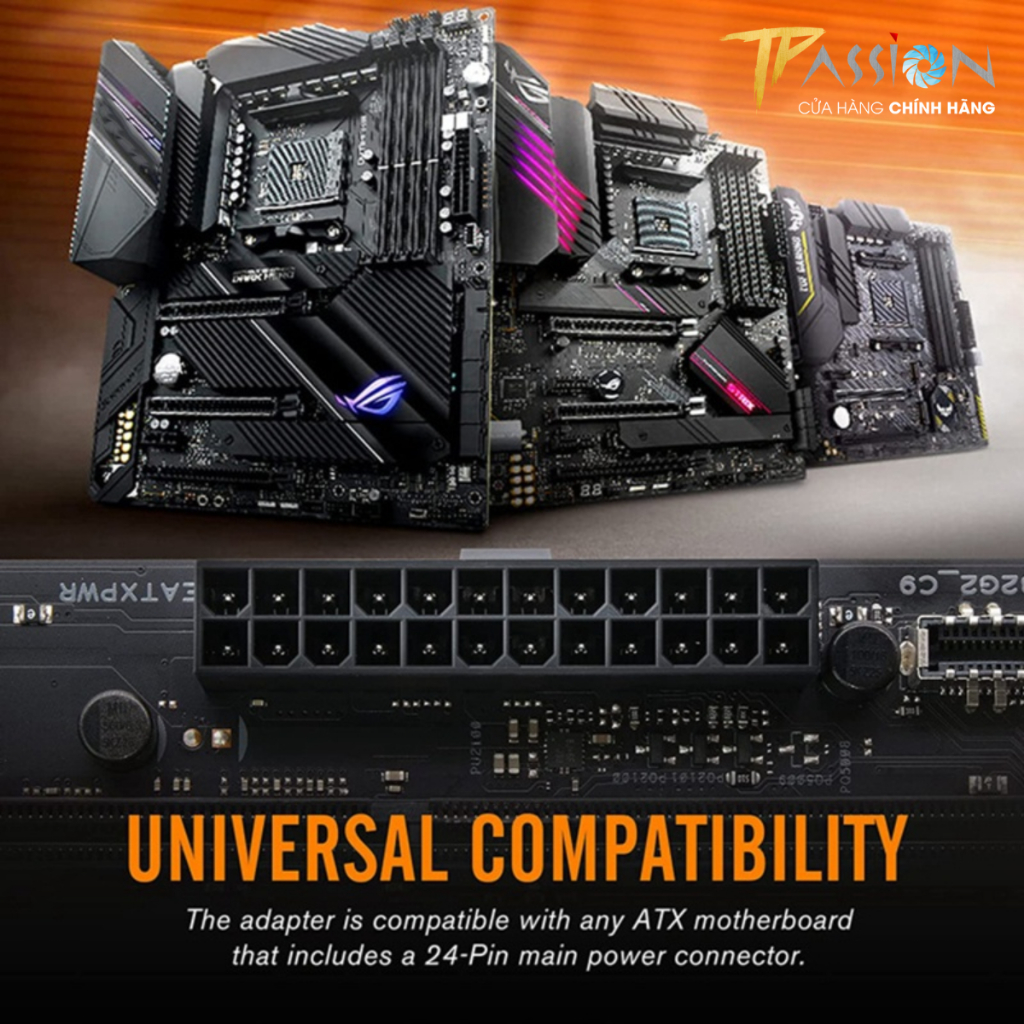 Cầu chuyển đảo góc / bẻ góc 90 độ cho dây nguồn 24 pin AX-05 V2 LED AR