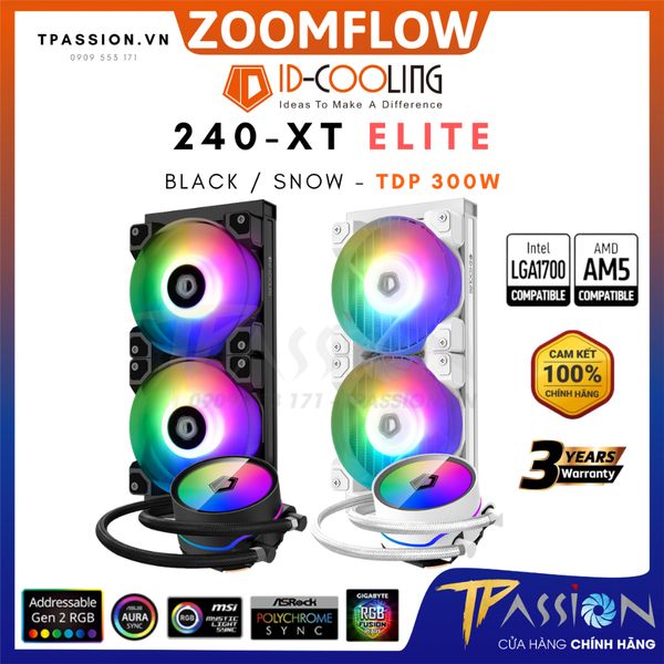 Tản nhiệt nước CPU AIO ID-COOLING ZOOMFLOW 240 XT ELITE ARGB