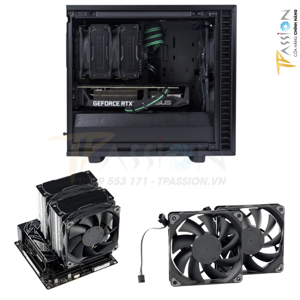 Tản nhiệt CPU Phanteks Polar T6 - 120 Black / White LED ARGB 5V - Chín