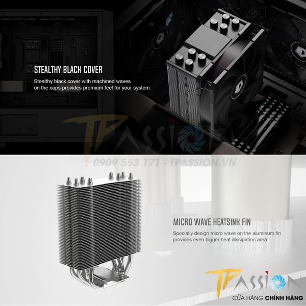 Tản nhiệt khí CPU ID-Cooling SE-35 / SE-30 PWM/ SE-55 ARGB - Chính hãn