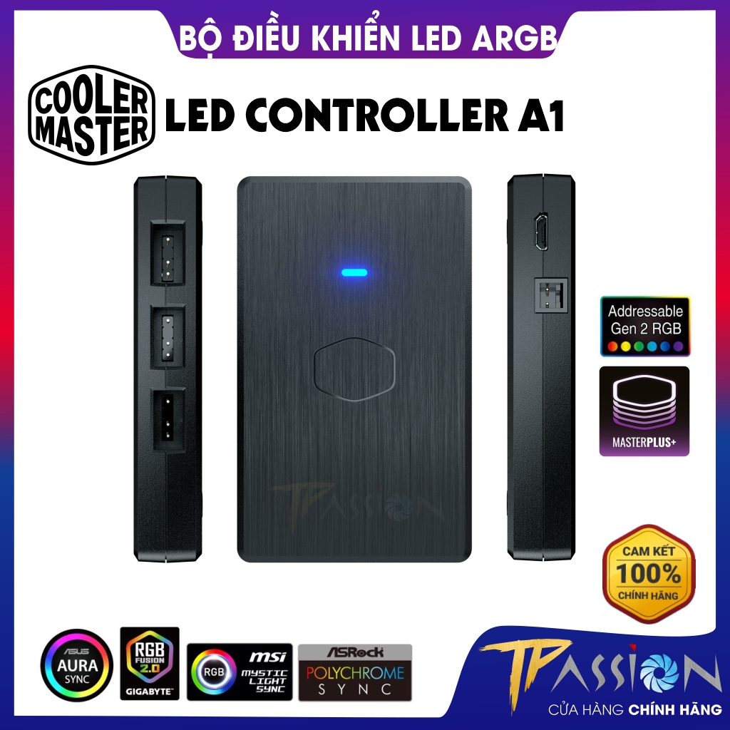 Bộ điều khiển LED Cooler Master LED Controller A1 ARGB Gen 2 - Chính h