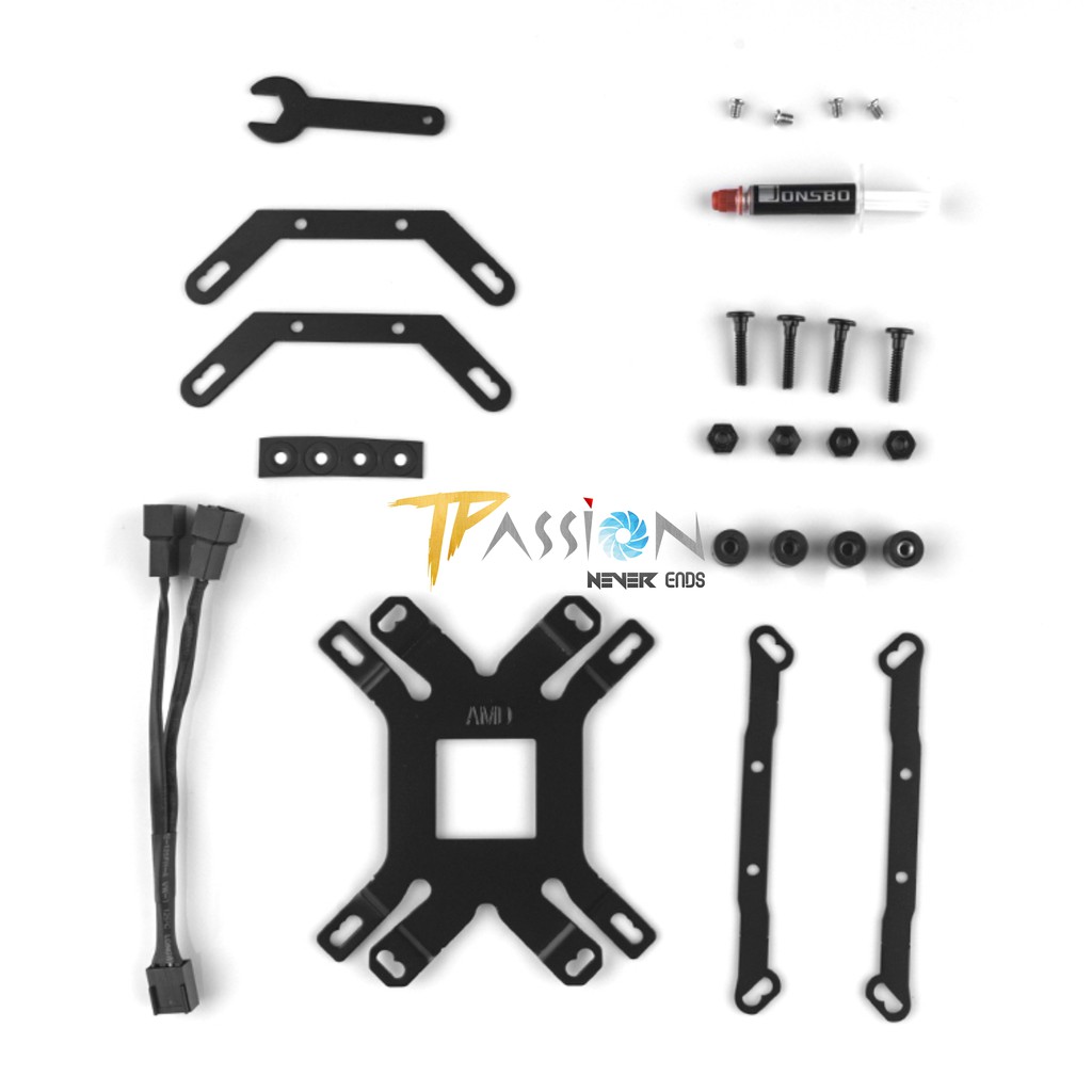 Tản nhiệt khí chip CPU Jonsbo CR-1100 LED ARGB 5V - Chính hãng, 6 ống