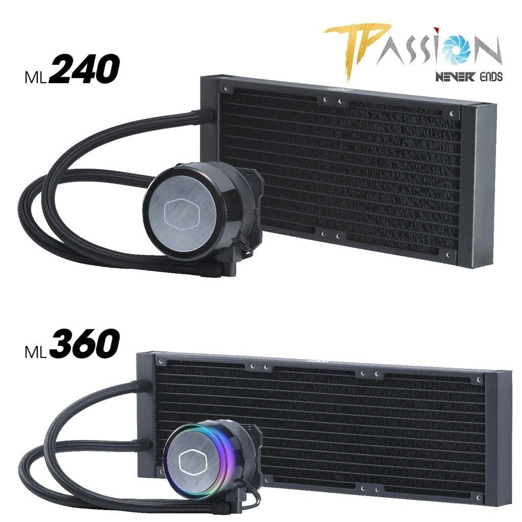 Tản nhiệt nước AIO CPU COOLER MASTER MASTERLIQUID ML240 / ML360 ILLUSION LED ARGB Gen 2 Halo ...