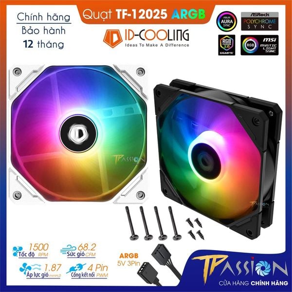 Quạt Fan Case ID-Cooling TF-12025 LED ARGB