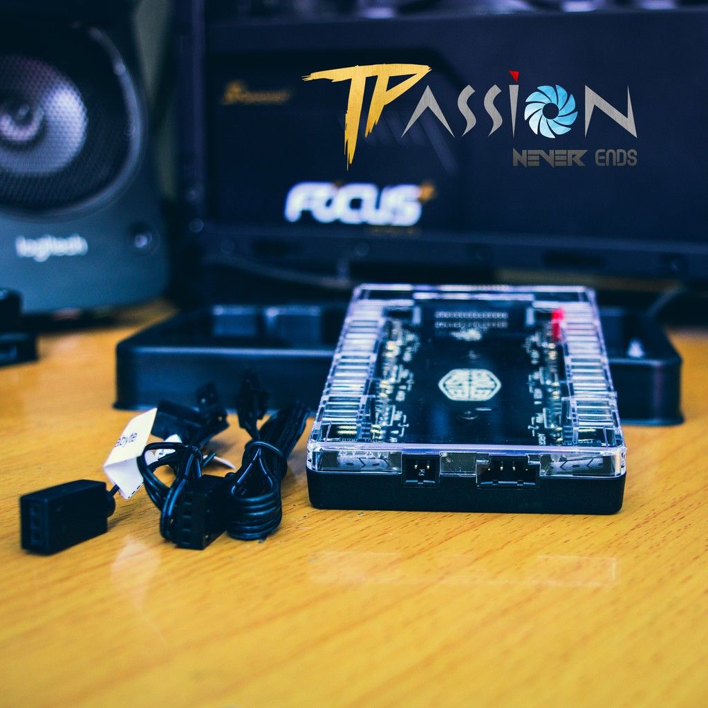 HUB chia kết hợp cổng LED và nguồn Fan CoolerMaster MASTERFAN ARGB AND