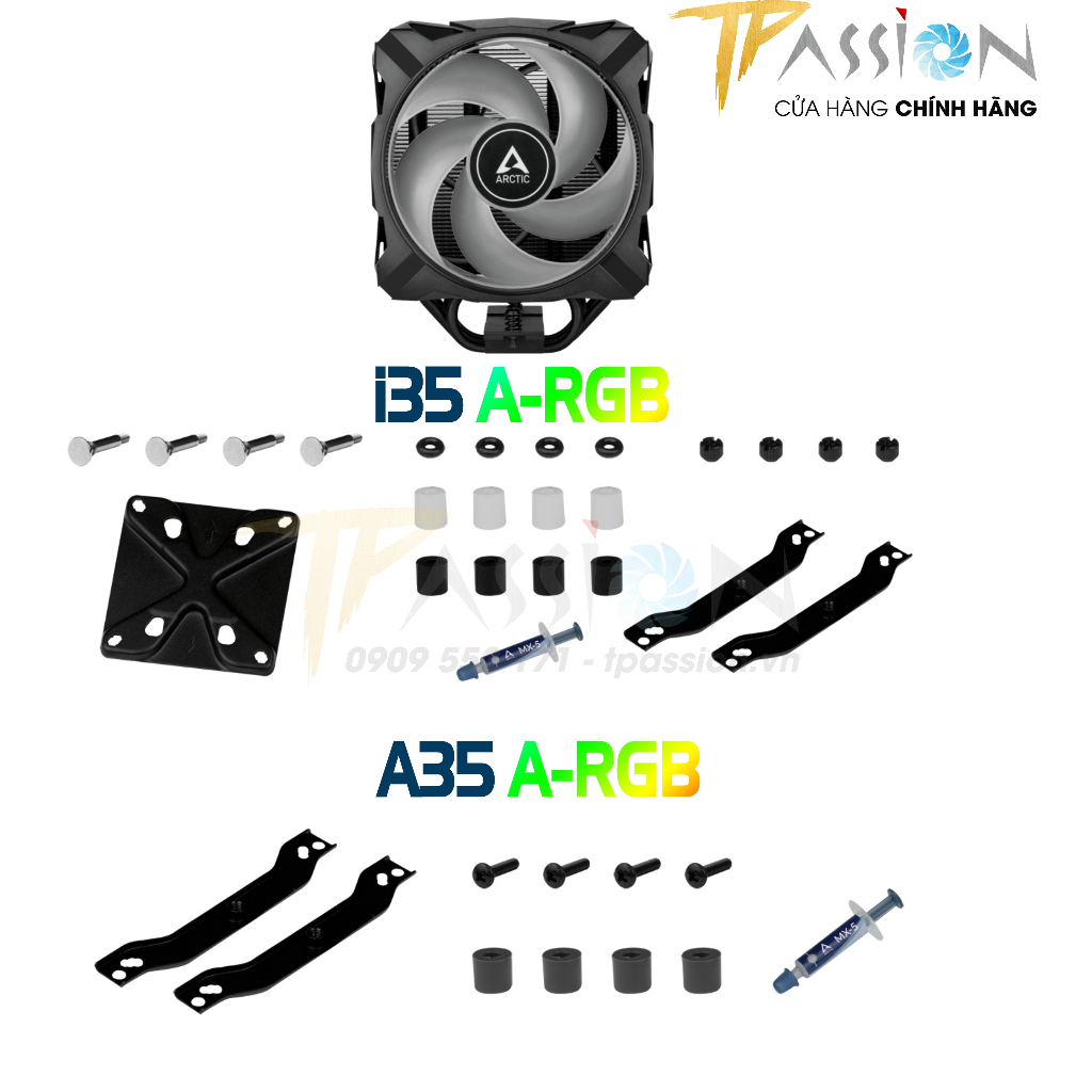Tản nhiệt khí CPU ARCTIC FREEZER i35 CO | i35 A35 ARGB LED 5V Sync - C